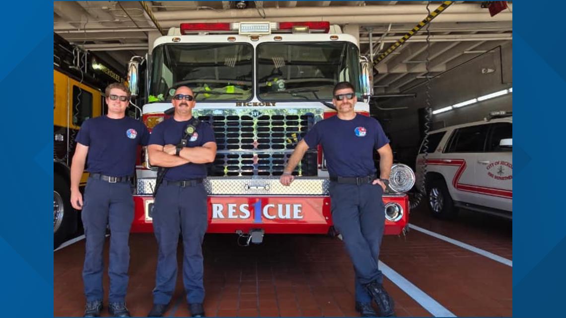 Local fire department supports Hickory after firefighter death ...