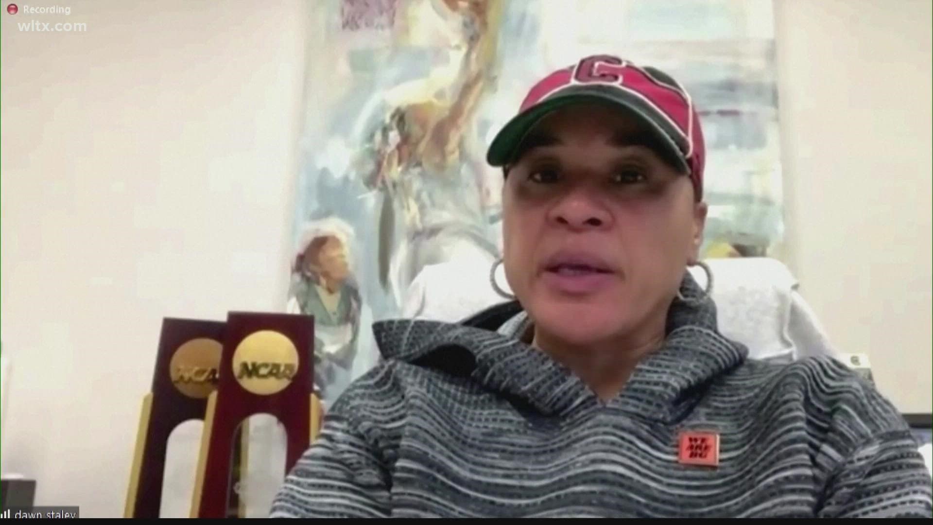 Dawn Staley first comment on Brittney Griner release | wfmynews2.com