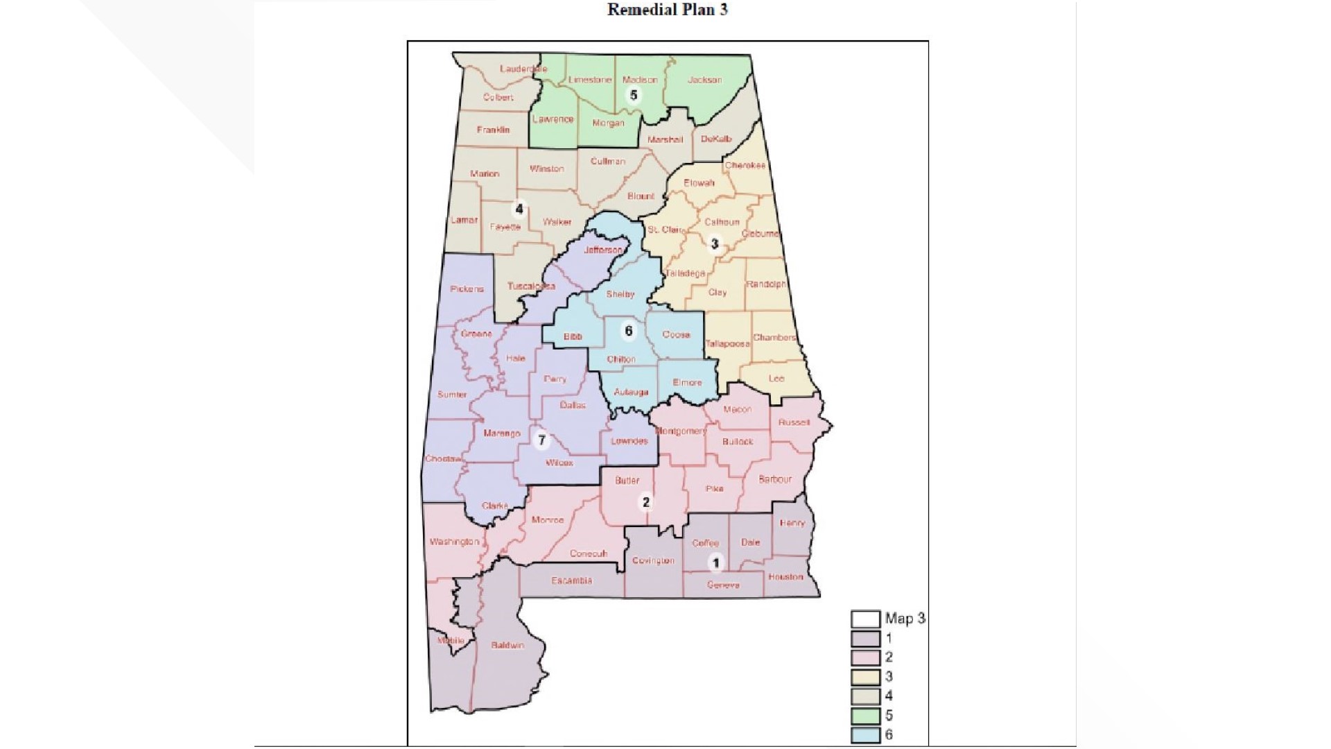 Court selects one of three Alabama redistricting maps | wfmynews2.com