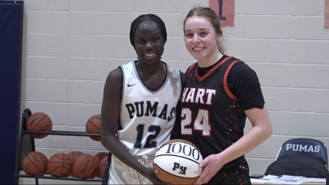 HS basketball opponents become 1,000 point scorers same night ...